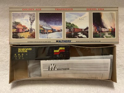 Walthers #932-4704 HO Scale Seaboard System 50' Waffle Box Car Kit ...