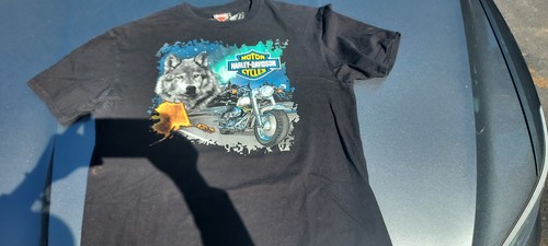 House of Harley Davidson Alaska Wolves T Shirt X- Large | eBay