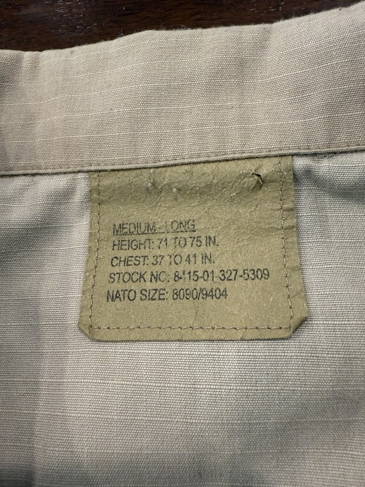 US Army DCU 3-Color Desert Camo BDU Jacket Medium Long | eBay