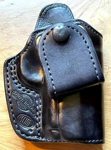 Mitch Rosen Extraordinary Gunleather Slim Black Leather Handgun Holster ...