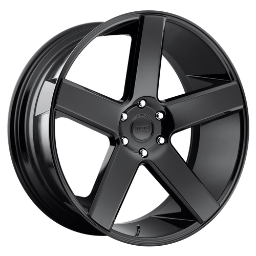 24x9 S216 Dub Baller Gloss Black Wheels 5x115 (15mm) Set of 4 | eBay