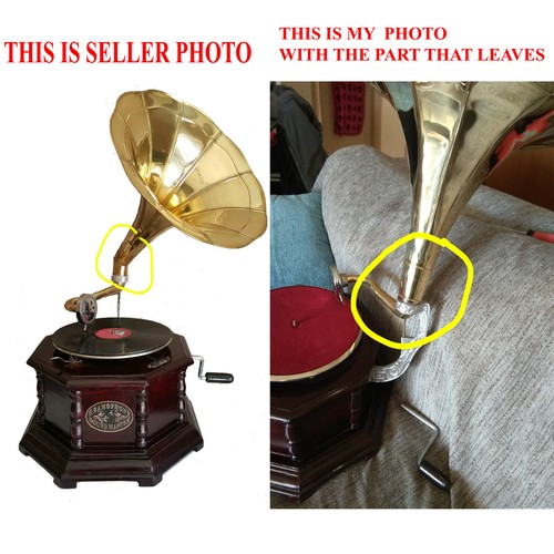 Reproduction Gramophone Player - 78 RPM Vinyl Phonograph for sale ...