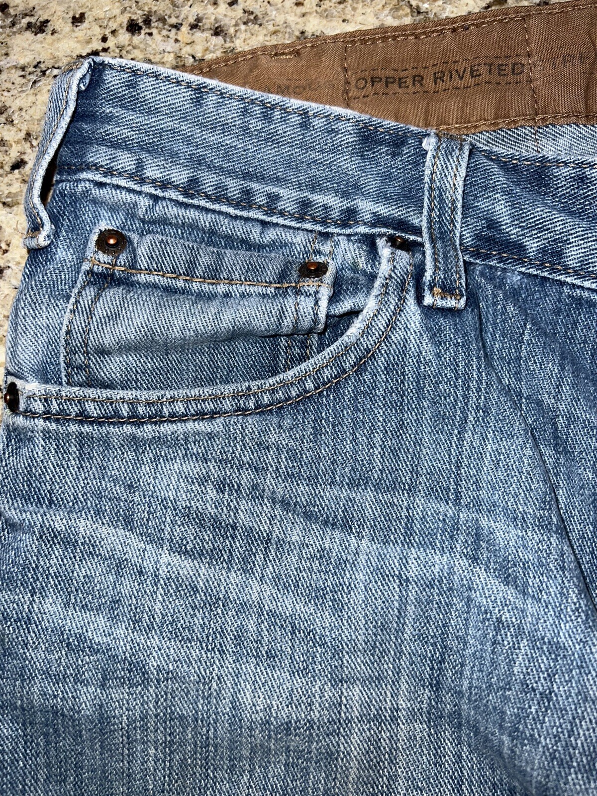 Levis Mens Jeans Copper Riveted FDE Waistband Vintage… - Gem