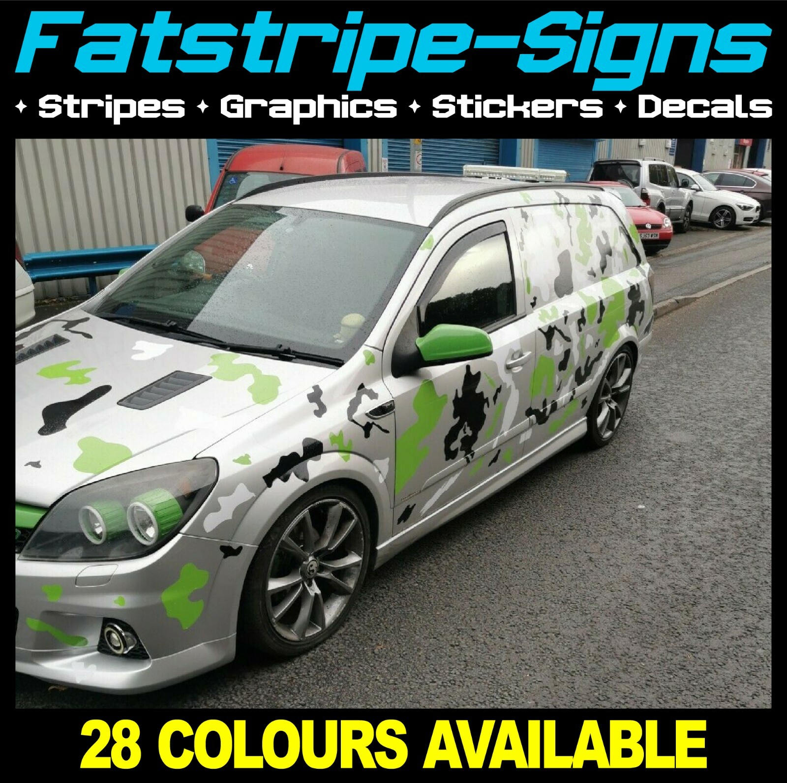 to fit VAUXHALL ASTRA VAN CAMO GRAPHICS STICKERS STRIPES DECALS OPEL ...