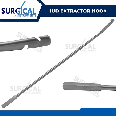 IUD Extractor Hook OB/Gynecology Instruments 10" Stainless Steel German ...