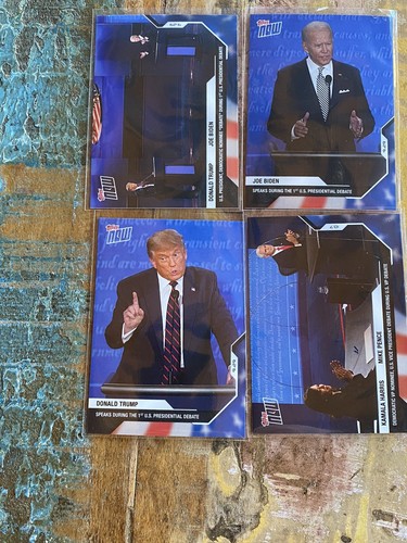 2020 USA Election Topps NOW Complete Set 1-12 Trump/Pence vs Biden ...