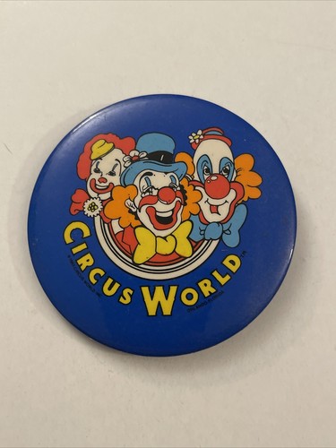 Vintage Circus World Blue Clowns Button Pin PB4k | eBay