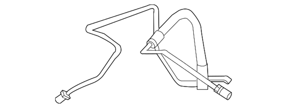 BMW OEM 03-08 760li Rear Suspension-pressure Line Right 37136753042 for ...