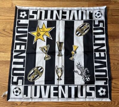 Juventus Champion of Italy Flag Scarf Champions League Cup | eBay
