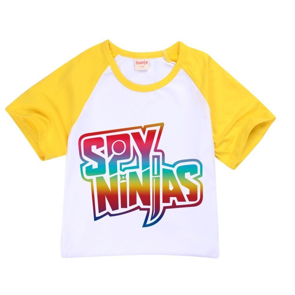 Kids Boys Girls Spy Ninjas Summer T-shirt+Shorts Set Tracksuit Outfit ...
