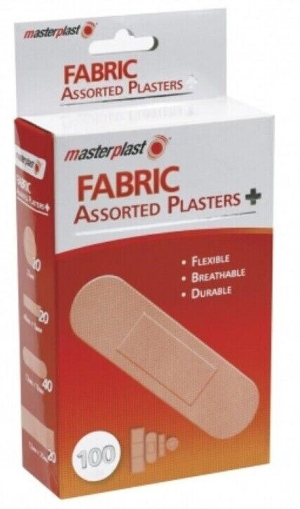 100 PLASTERS ASSORTED WATERPROOF FABRIC HYPOALLERGENIC NEON SPORTS NASAL PLASTER | eBay