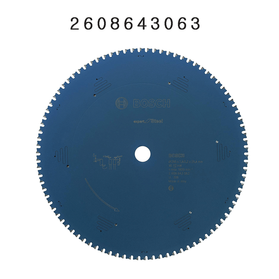 Bosch Circular Saw Blade Ø355mm (14") x 90T 2608643063 for Steel | eBay