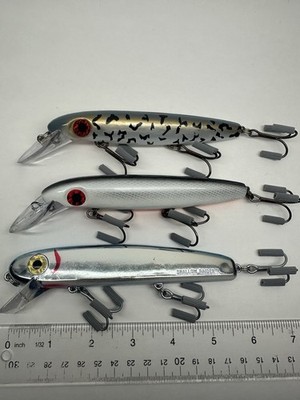Joe Bucher Baby Raider 3 Bait Lot - 1 Is Chrome - Musky Northern Pike ...
