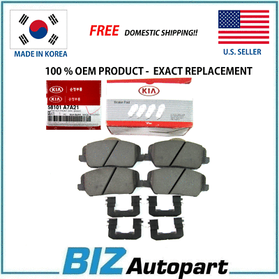 OEM GENUINE FRONT BRAKE PAD-KIT FOR 17-18 KIA FORTE FORTE 5 (16") 58101 ...