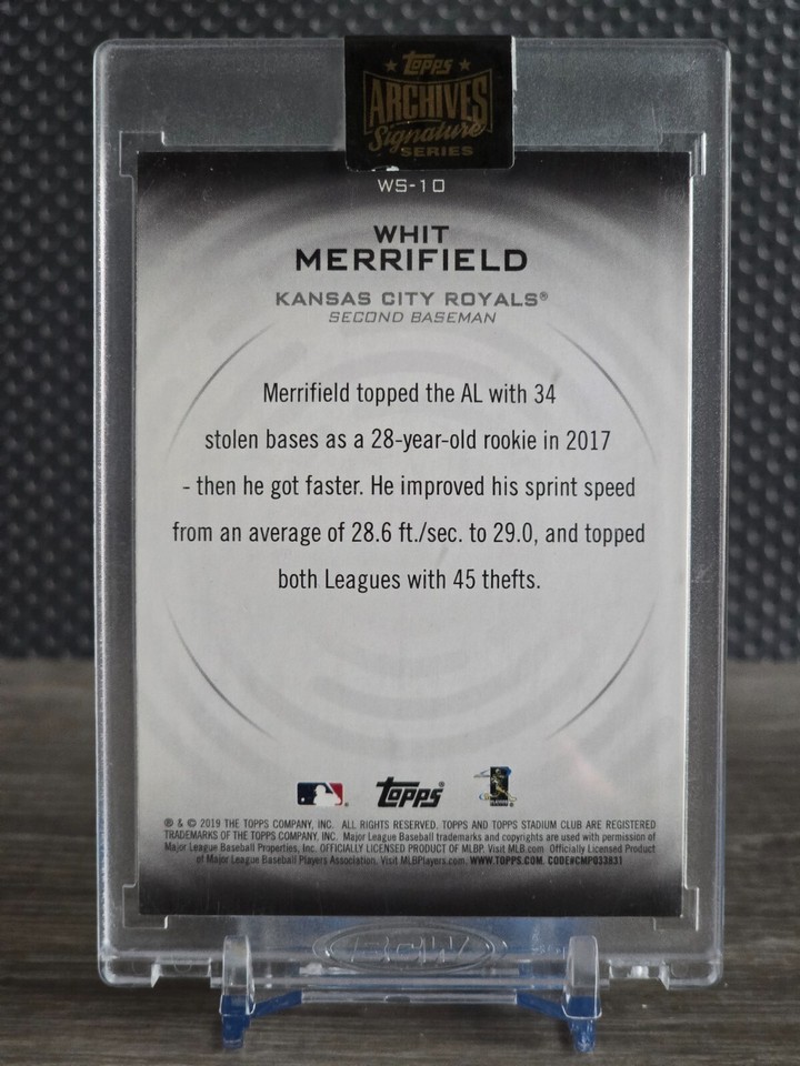 2022 Topps Archives WHIT MERRIFIELD Signature Series Auto 1/1 Kansas ...