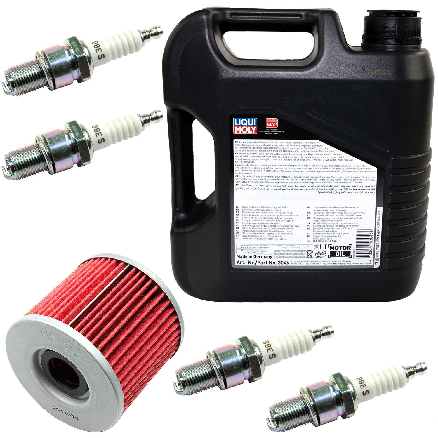 Öl 4L Inspektion für Suzuki GS 1000 G GS 1100 GL 1980-86 Set Ölfilter ...