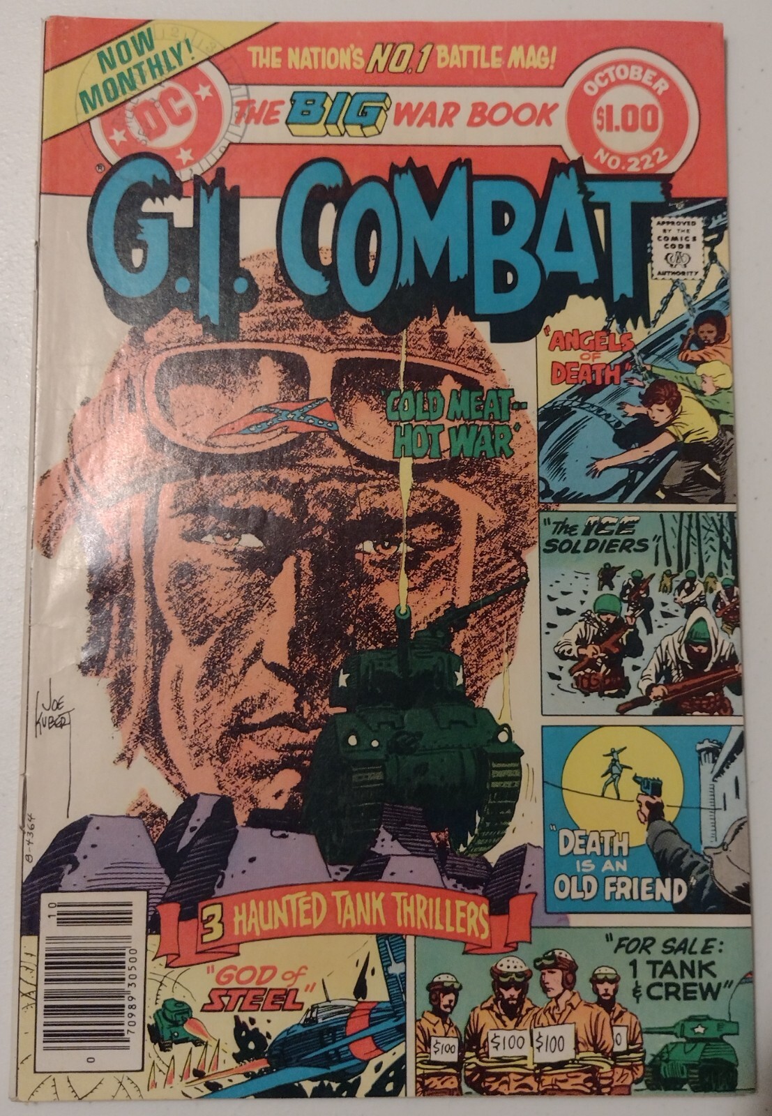 (DC Comics 1980) GI Combat #222 - FN Joe Kubert Cover | eBay