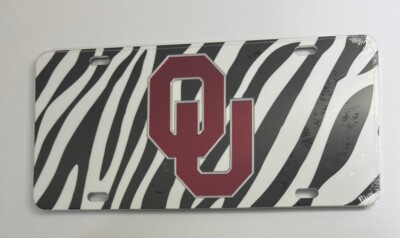 UNIVERSITY Of OKLAHOMA SOONERS Acrylic License Plate Officially ...