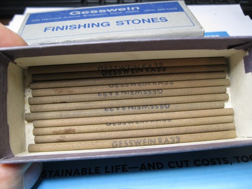 GESSWEIN RA33 STONES 5/32"X4" ROUND 320 GRIT QTY 12 MACHINIST TOOLS | eBay
