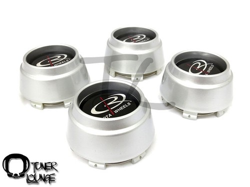 ROTA WHEELS CENTER CAPS SILVER 4PCS REPLACEMENT SET P45R P45 RB | eBay
