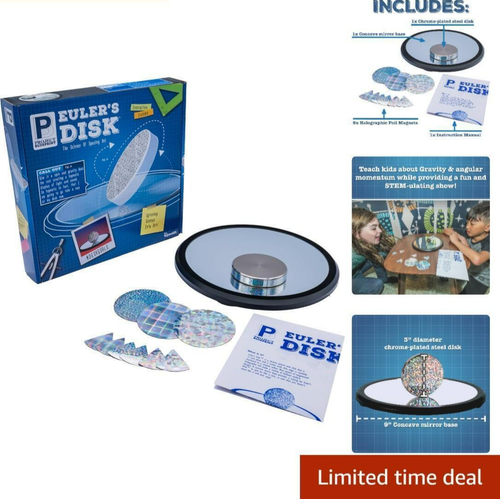 STEM Gift: Chrome Plated Euler's Disk with Mirror Base - Physics Fun ...