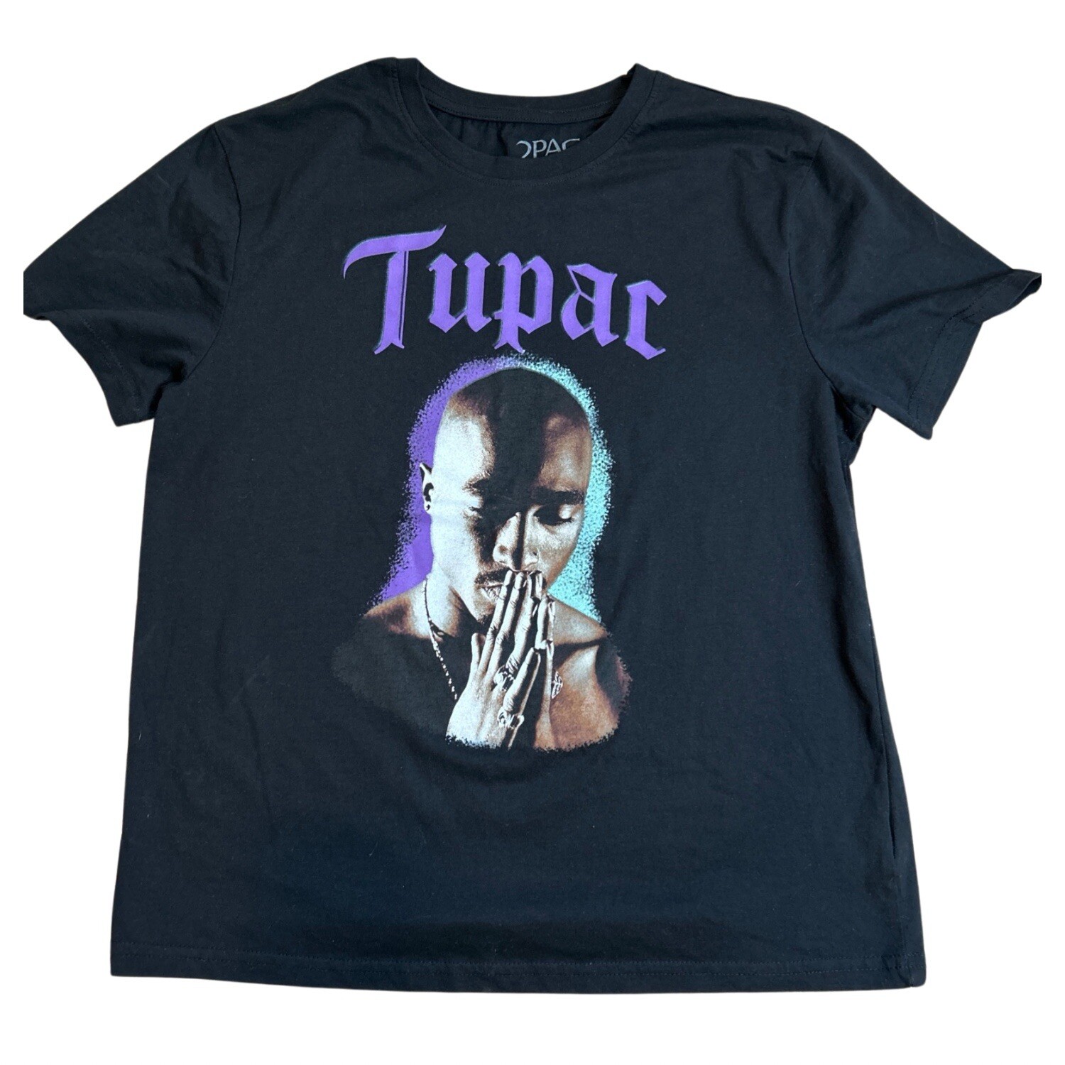 Tupac Shakur Mens Bravado 2Pac Purple Prayer Graphic … - Gem