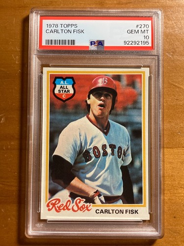 1978 Topps Carlton Fisk AL All-Star #270 PSA 10 GEM MT Red Sox | eBay
