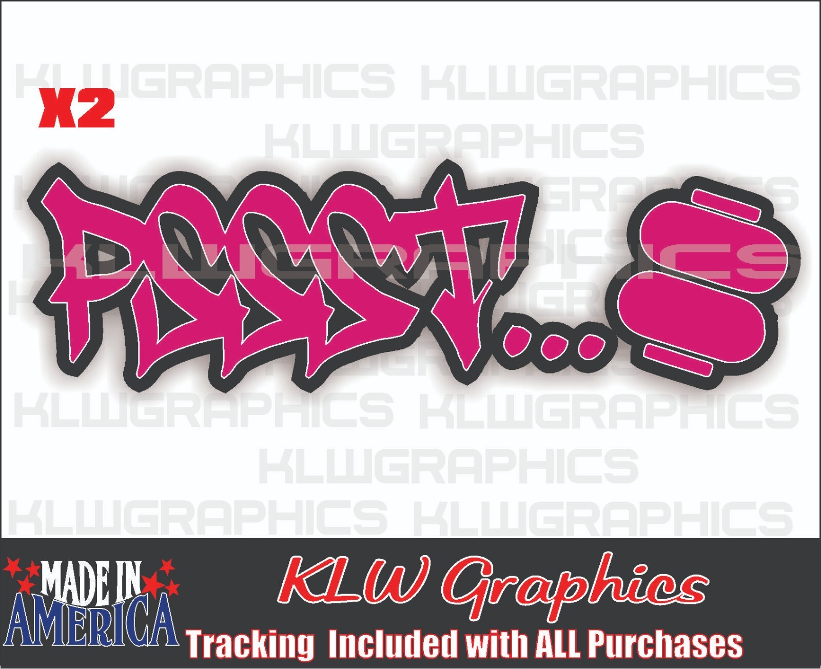 Pssst Decal Sticker Air Ride Bagged Truck Car s10 C10 4 link Notch Hot ...