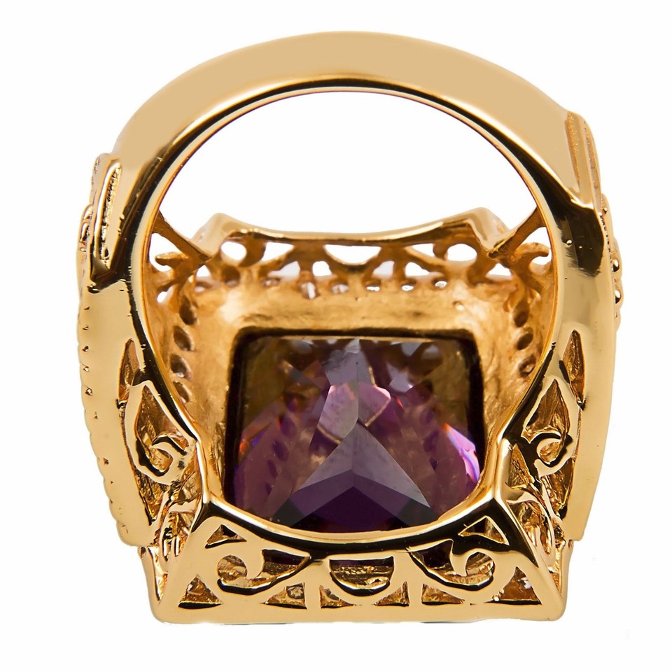 New Men's Clergy Bishop Ring (Subs710P), Gold Plated/Sterling Silver ...