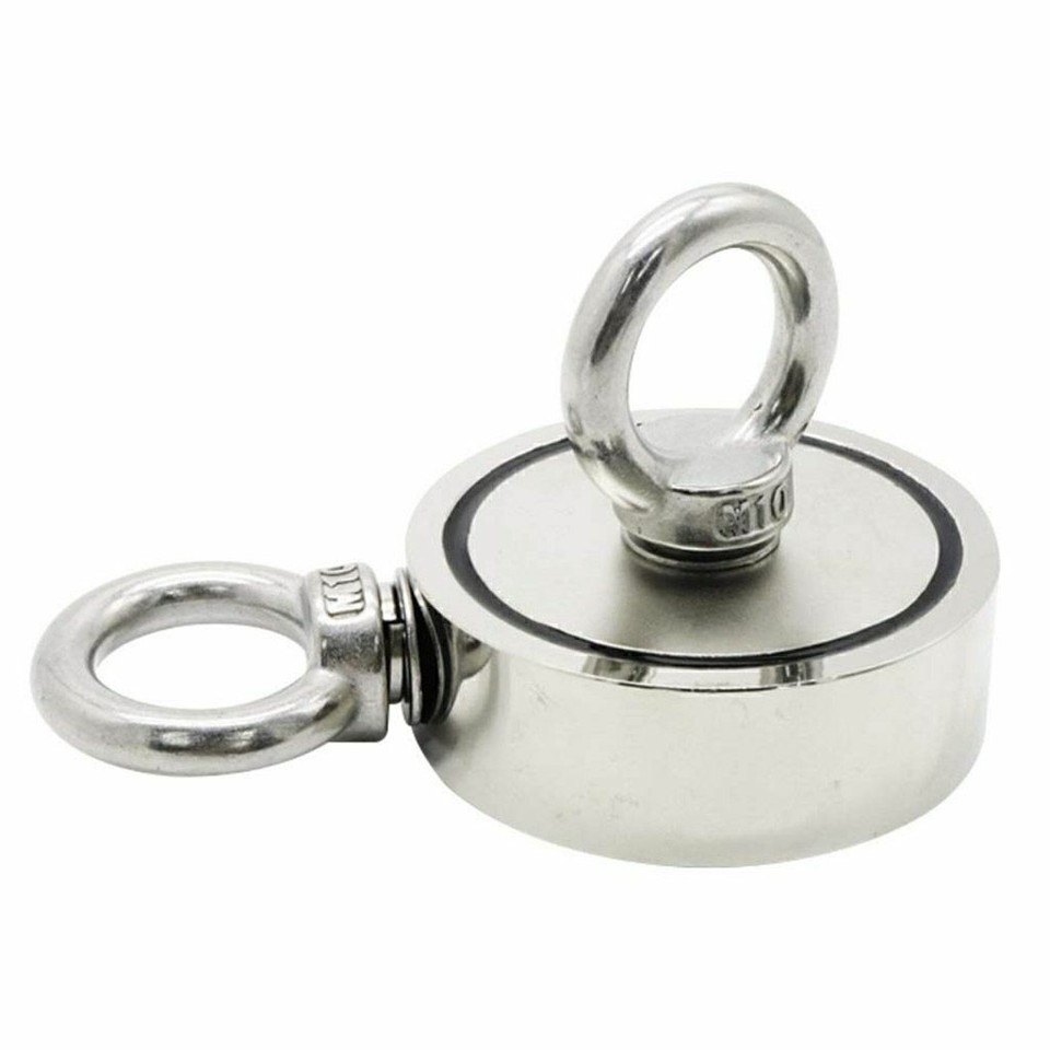 400LBS Fishing Magnet Kit Strong Neodymium Pull Force Treasure Hunt ...