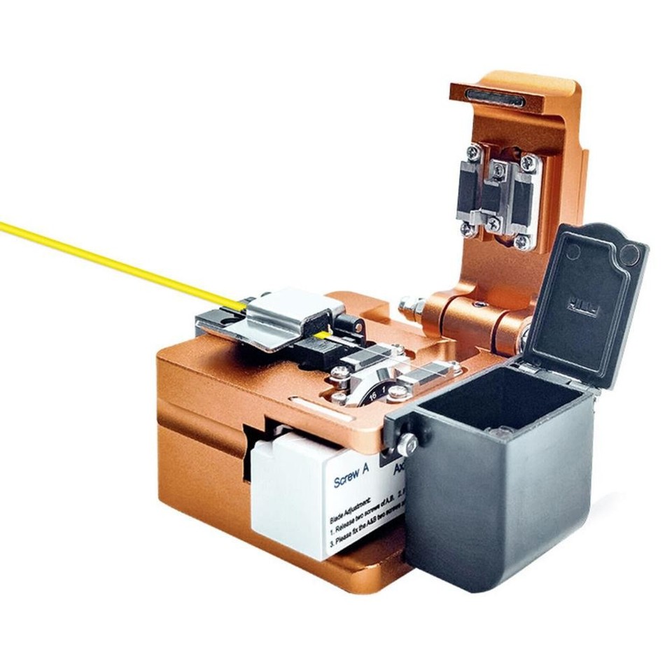AI-9 Fusion Splicer Kit Optical Fiber Cleaver Cutter S09 with Wast Box ...