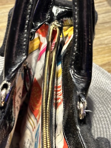 Kate Spade Fox Chapel Shari Black Wool Italian Felt Button Up Tote Bag ...