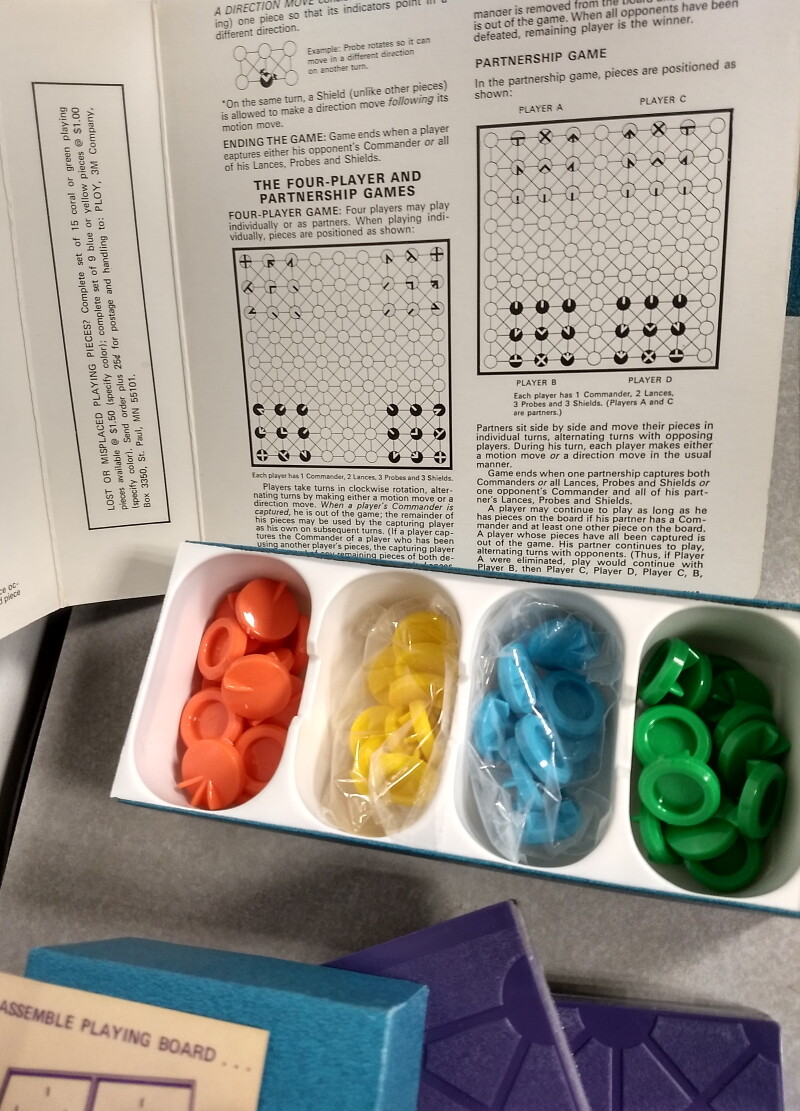 Vintage 1970s 3M BOOKSHELF GAME PLOY SPACE AGE STRATEGY 100% COMPLETE ...