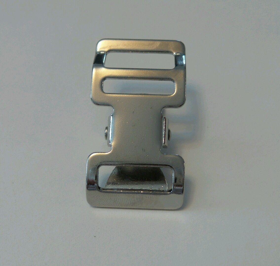 QTY-2! Spring loaded 3/4 webbing strap Alligator Buckles Clamp ...