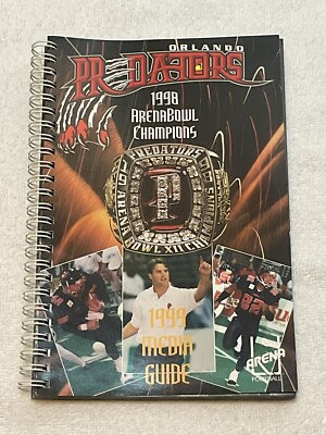 1999 ARENA FOOTBALL ORLANDO PREDATORS TEAM MEDIA GUIDE - MINT - 210 ...