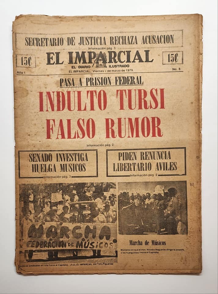 VINTAGE NEWSPAPER / EL IMPARCIAL / TONY TURSI / PUERTO RICO 1979 #1 | eBay