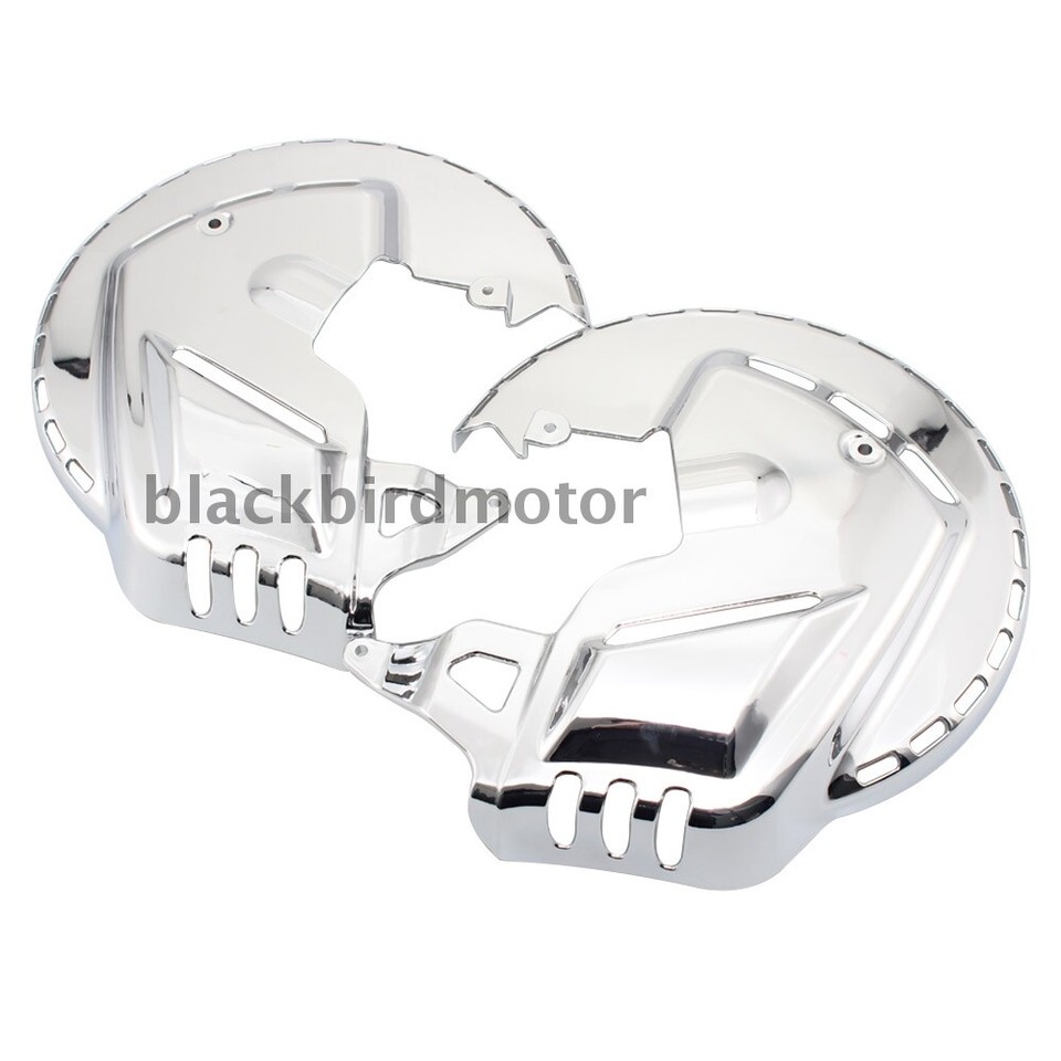 Chrome Brake Rotor Covers W/LED Ring Of Fire For Honda GOLDWING GL1800 ...