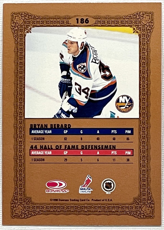 1997-98 Donruss Preferred - National Treasures - Bronze ! Bryan Berard ...