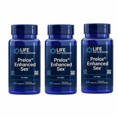 3 PACK Life Extension Prelox Enhanced Sex for Men Sexual Supplement 60 ...