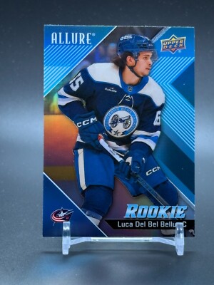 2024-25 UD Allure #148 LUCA DEL BEL BELLUZ Columbus Blue Jackets RC | eBay