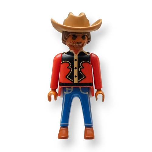 Playmobil Figur Mann Cowboy Westernhut Bart Weste Stiefel Ranch | eBay UK