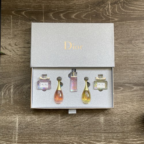 Mini Perfumes Miss Dior, Dior Addict, Jadore Miniature Set, x 5 Gift ...