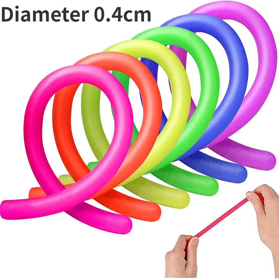 6 Pack Stretchy String Fidgets Sensory Toys Resistance Squeeze ...
