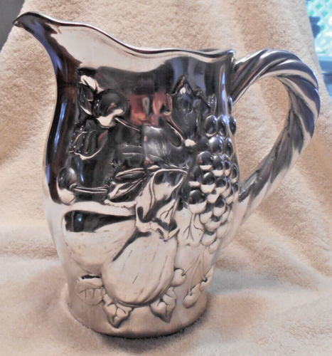 Napa Valley Noble Excellence Heavy Silver Colored Metal Pitcher | eBay