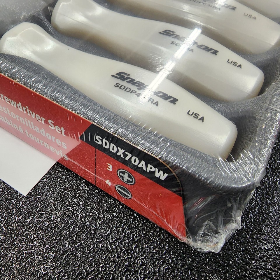 Snap-on Tools USA NEW 7pc PEARL WHITE Combination Screwdriver Set ...
