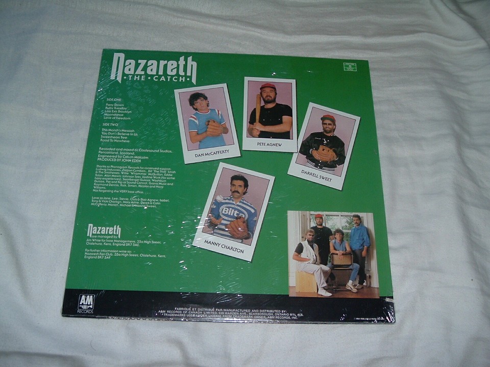 NAZARETH The Catch LP RARE ORIGINAL CANADIAN press SEALED !!!! | eBay