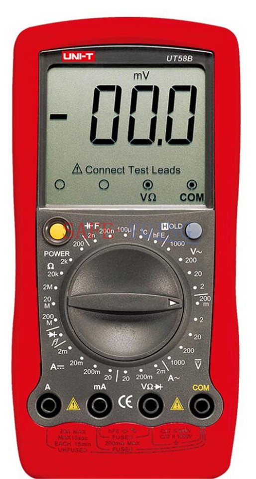 1PCS Modern Manual Range Digital Multimeters / Temperature UT58B test ...