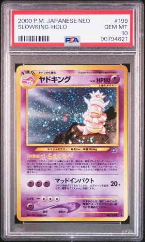SWIRL Slowking Pokemon 2000 Holo Neo Genesis Japanese 199 PSA 10 | eBay