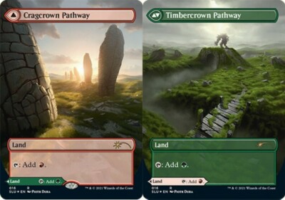 MTG Cragcrown Pathway Timbercrown Pathway secret lair ultimate edition ...