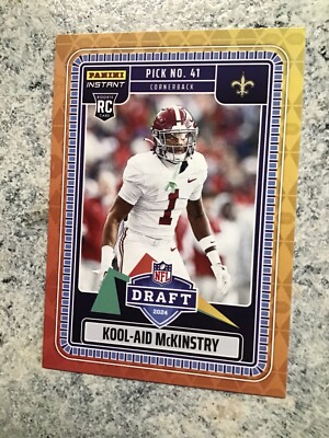 2024 Panini Instant NFL Draft Night RC Kool-Aid McKinstry FREE Ship ...